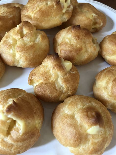 Round Eclairs Aesthetic Dessert