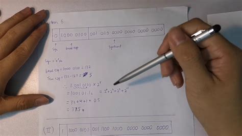 Convert Ieee 32bit Floating Point Format To Decimal Youtube