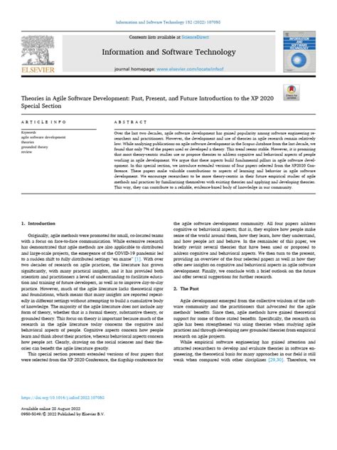 Agilethoeries Pdf Agile Software Development Theory