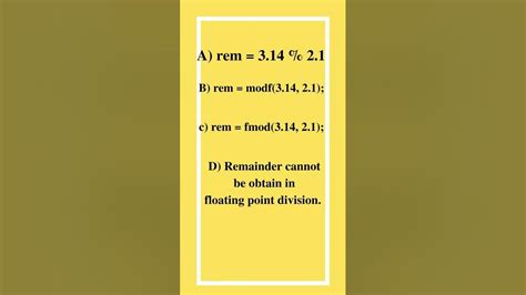 9 C Programming Language Mcqanda With Explanation C Language Shorts Programmingtutortamil8217