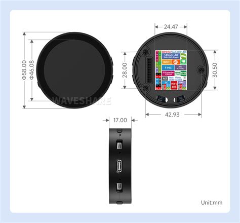 Esp32 S3 1 85 寸圆形 Lcd 屏开发板带音箱版本 360×360 分辨率 支持 Wi Fi 蓝牙 Ble 5 Ai 语音 智能音箱