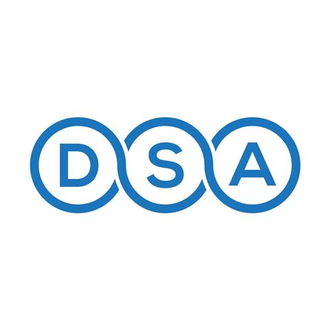 DSA Letter Logo Design On Black Background DSA Creative Initials Letter Logo Concept DSA Vector