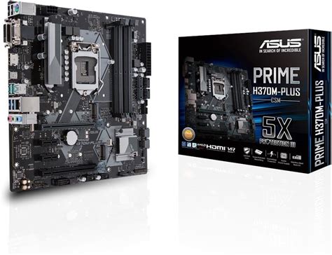 Asus Prime H370m Pluscsm Desktop Motherboard Intel