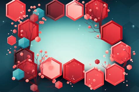 Premium Photo Soft Gradient Frame With Geometric Elements