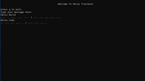Morse Code Translator By Jameel Saeb