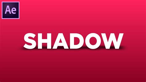 Create Perfect Shadow In After Effects Text Shadow After Effects Tutorial Youtube
