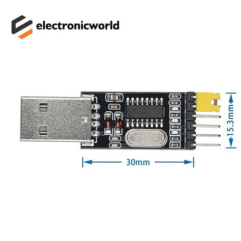 ตัวแปลง Usb เป็น Ttl Uart โมดูล Ch340g Ch340 3 3v 5v สวิทช์ 1 ชิ้น H43 Shopee Thailand