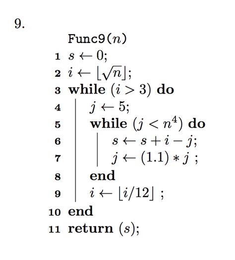 Solved Give The Asymptotic Running Time Of Each The