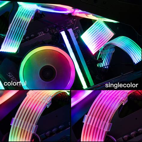 Buy ARGB Extension Cable Kit Pin ATX Motherboard Pin PCIE Pin GPU Addressable With RGB