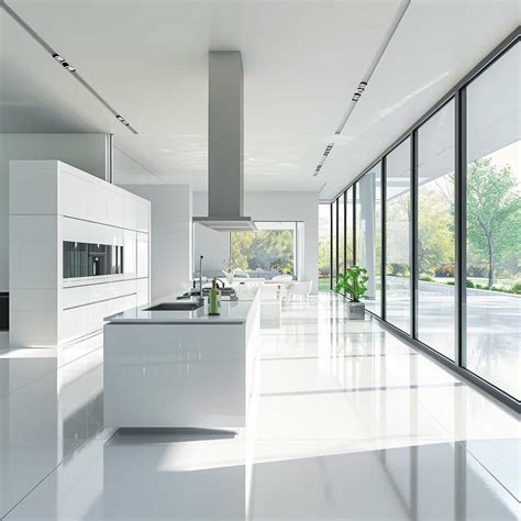 Contemporary Modern White Kitchen