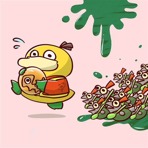 Psyduck And Smallfry Pokemon And 2 More Drawn By Koronyart Danbooru