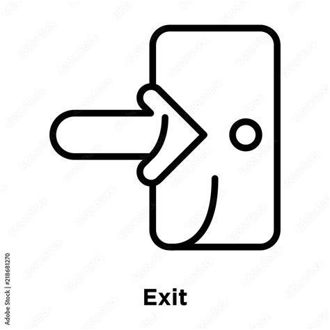 Exit Icons Isolated On White Background Modern And Editable Exit Icon Simple Icon Vector