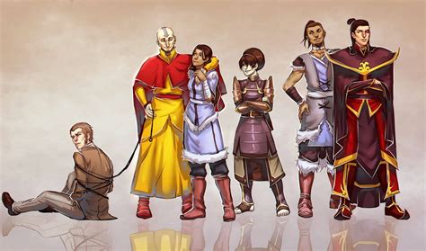Download “a Look At The Adult Characters Of Avatar The Last Airbender