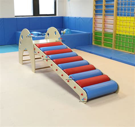 Amusement Equipment Roller Slide Soft Climbing Ladder For Indoor