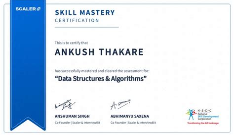 Datastructures Certification Problemsolving Softwaredevelopment