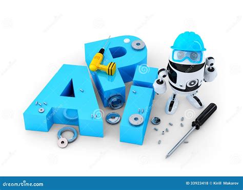 Robot With Tools And Application Programming Interface Sign Technology