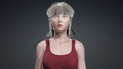 3d Realistic 3d Girl Character Model Turbosquid 2504582