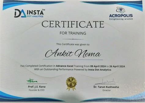 Excelcertified Dataanalysis Continuouslearning Professionalgrowth