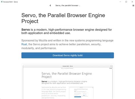 windows nightly builds now available servo