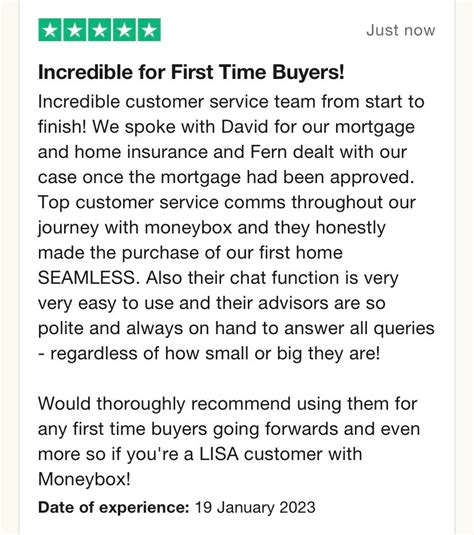 Fern Catton On Linkedin Moneybox Lisa 5starreview Firsttimehomebuyers