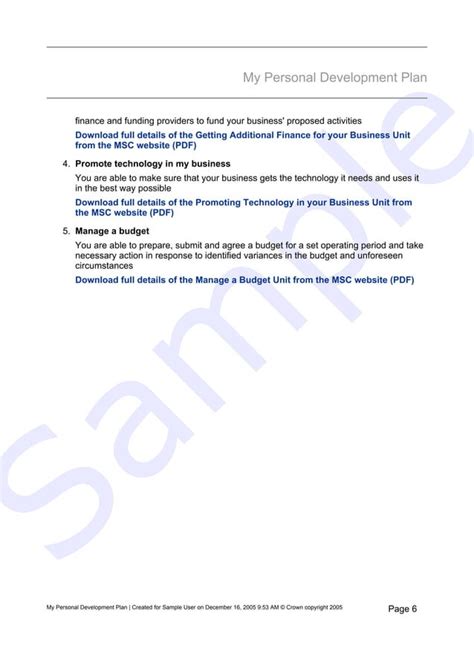 Pdp Sample Pdf