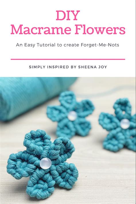 EASY Macrame Flower Tutorial In Macrame Diy Macrame Plant Hanger Patterns Macrame Tutorial