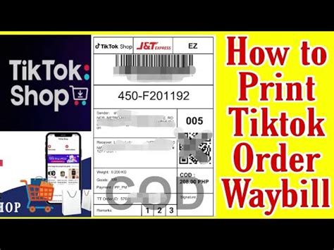 How To Print Tiktok Order Waybill Paano Mag Print Ng Tiktok Order