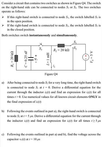 answered consider a circuit that contains two switches as shown in