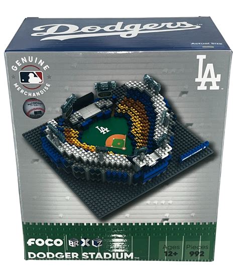 Los Angeles Dodgers Dodger Stadium Mini Brxlz Building Block Set