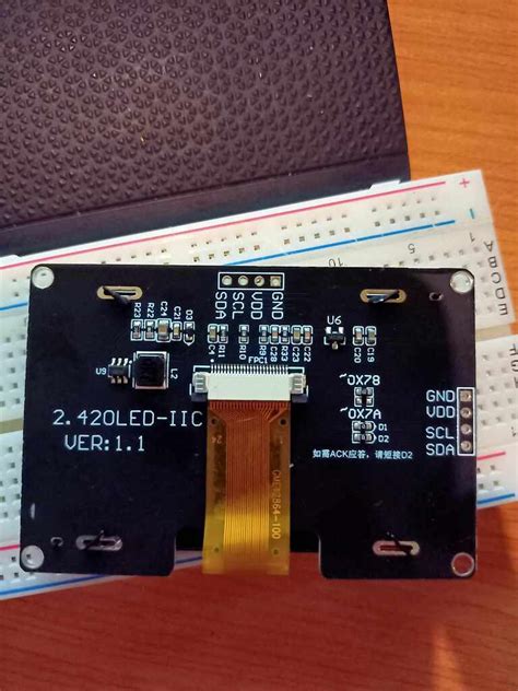 Tzt 2 42 Inch 128x64 Oled Display Module Ssd1309 With I2c Interface Displays Arduino Forum