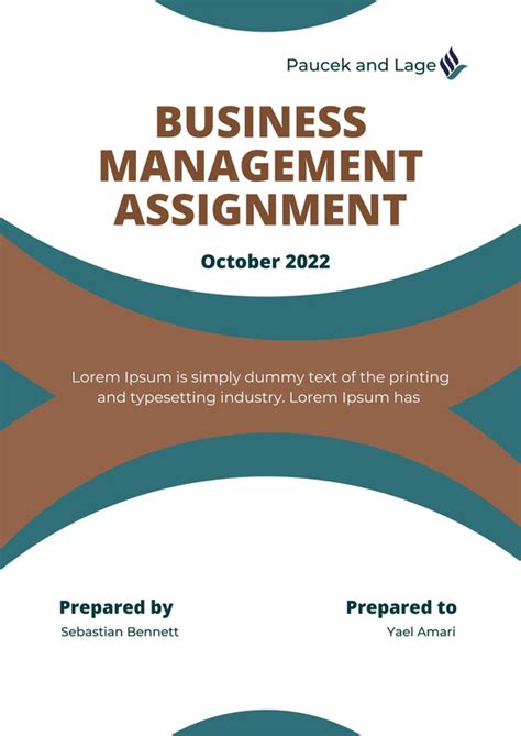 Free And Customizable Assignment Templates