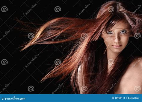Menina Bonita Com Cabelo Vermelho Imagem De Stock Imagem De Luxo Adolesc Ncia