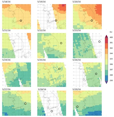 Satellite Retrievals Of Spatial Dynamics In Total Column Ozone Tco3 Download Scientific