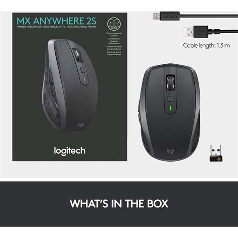 Logitech MX Anywhere 2S Wireless Mouse Graphite 97855131041 EBay