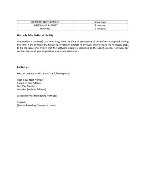 Software Development Proposal