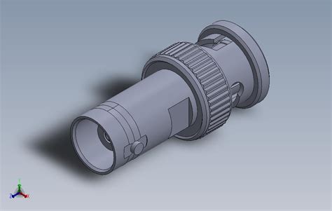 Bnc视频连接器 Solidworks 2015 模型图纸下载 懒石网