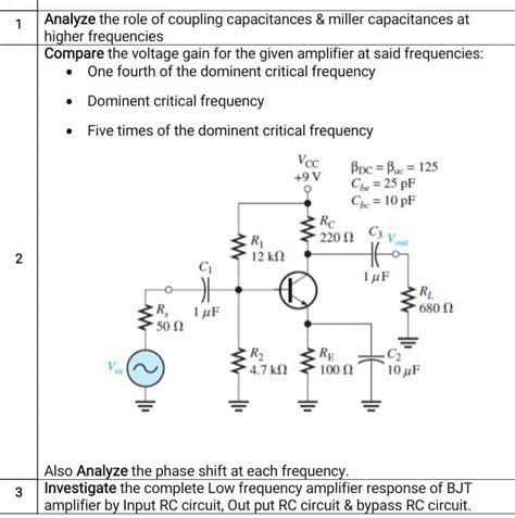 Solved 1 Analyze The Role Of Coupling Capacitances And Miller