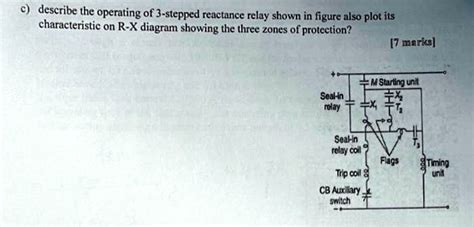 C Describe The Operating Of 3 Stepped Reactance Relay Shown In Figure