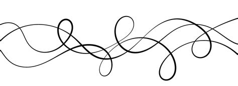 Thin Squiggle Lines Wavy Wiggle Stripes Pattern Decoration Curvy