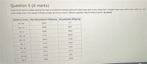 solved question 5 6 marks a set of two point crosses among
