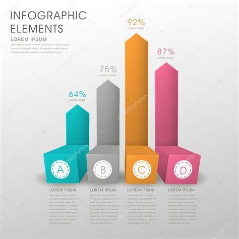 Abstract Bar Chart Infographics Stock Vector By Kchungtw