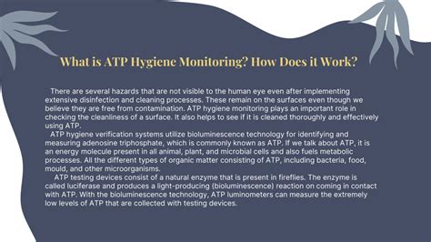 Ppt A Guide To Atp Hygiene Monitoring Labtek Services Powerpoint