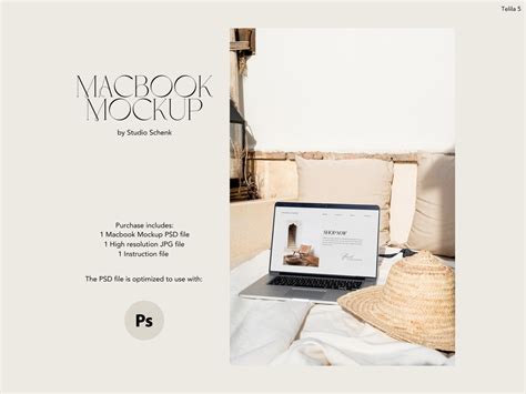 Digital Product Mockup Website Mockup For Web Designer Macbook