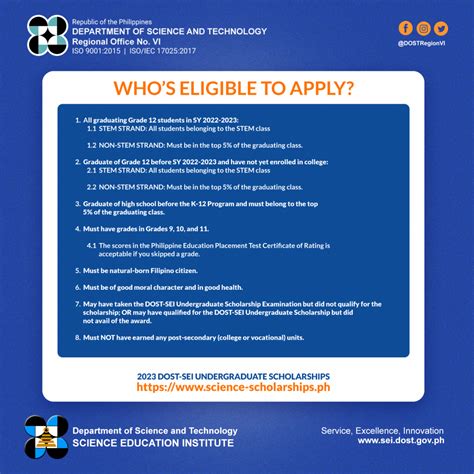 The Dost Sei Is Now Accepting Application For The 2023 Undergraduate