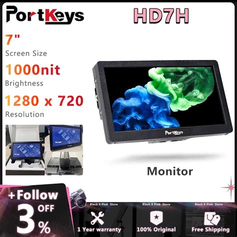 High Brightness Video Monitor Hd7h Ii 7 Inch Hdmi Camera Monitor