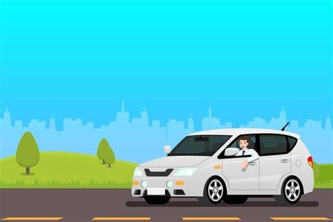 Man Driving Car Vector Art Icons And Graphics For Free Download