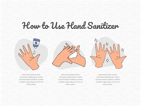 Illustrated Guide To Proper Hand Sanitizing Technique Jiffy Designs