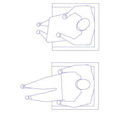 Cad Drawings Details Of Top View Of Men And Women Cadbull