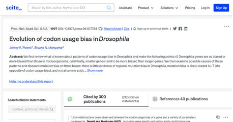 Evolution Of Codon Usage Bias In Drosophila
