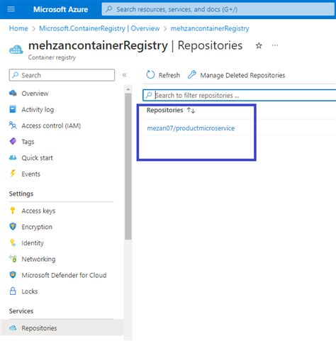 Azure Container Registry Softsolution Sahand